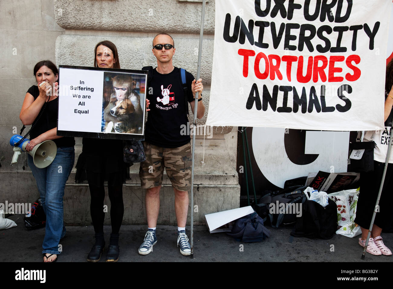 Animal testing protest hi-res stock photography and images - Alamy