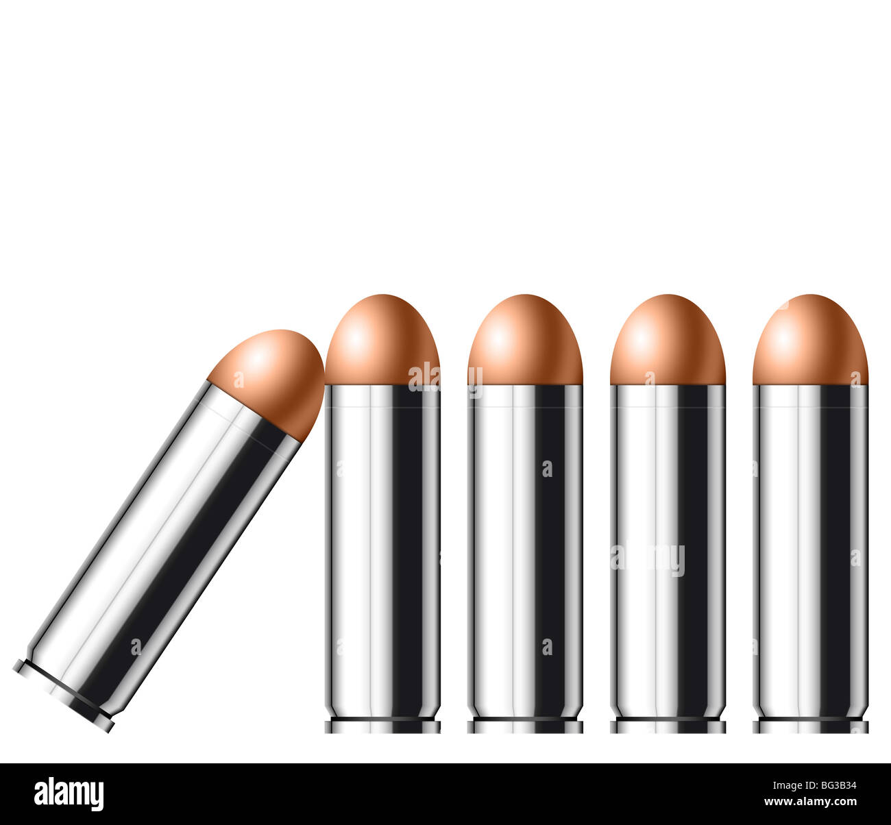 bullets. Pistol shells, from the chromeplated steel and bronze shells ...