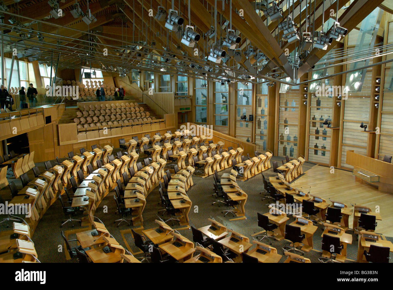 Scottish parliament debating chamber hi-res stock photography and ...