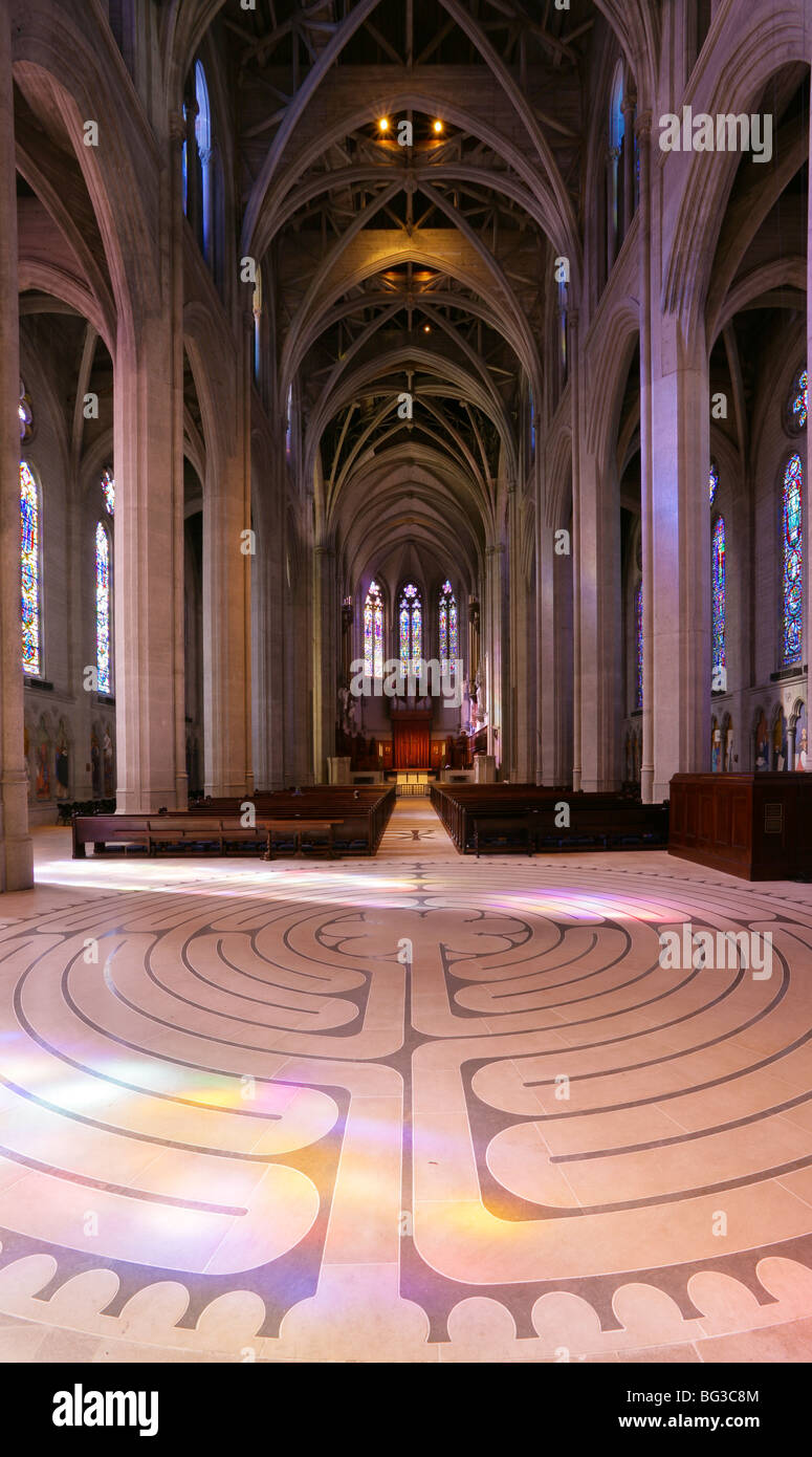 Grace Cathedral San Francisco interior Stock Photo - Alamy