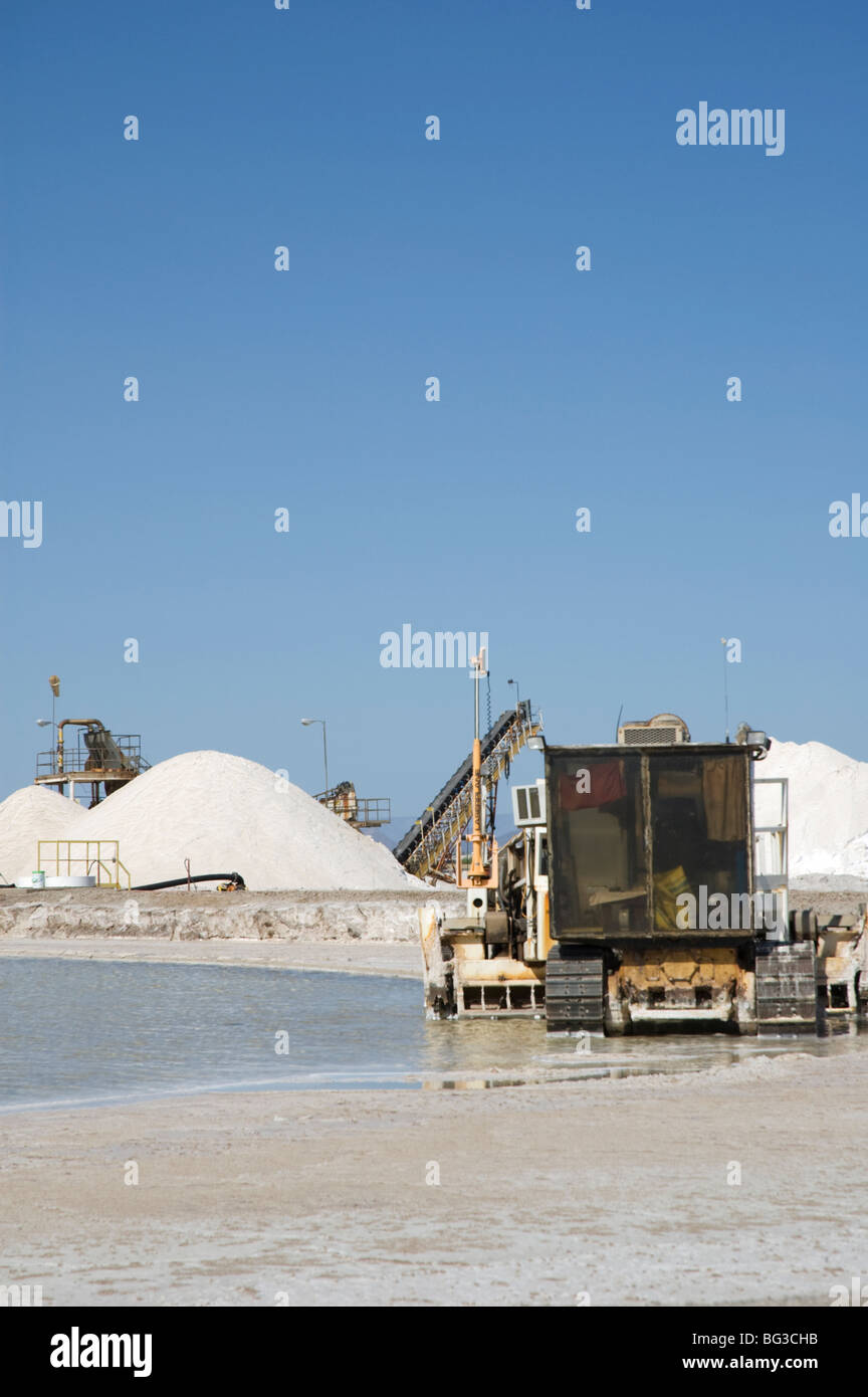 A Morton salt production facility that uses the Solar evaporation ...