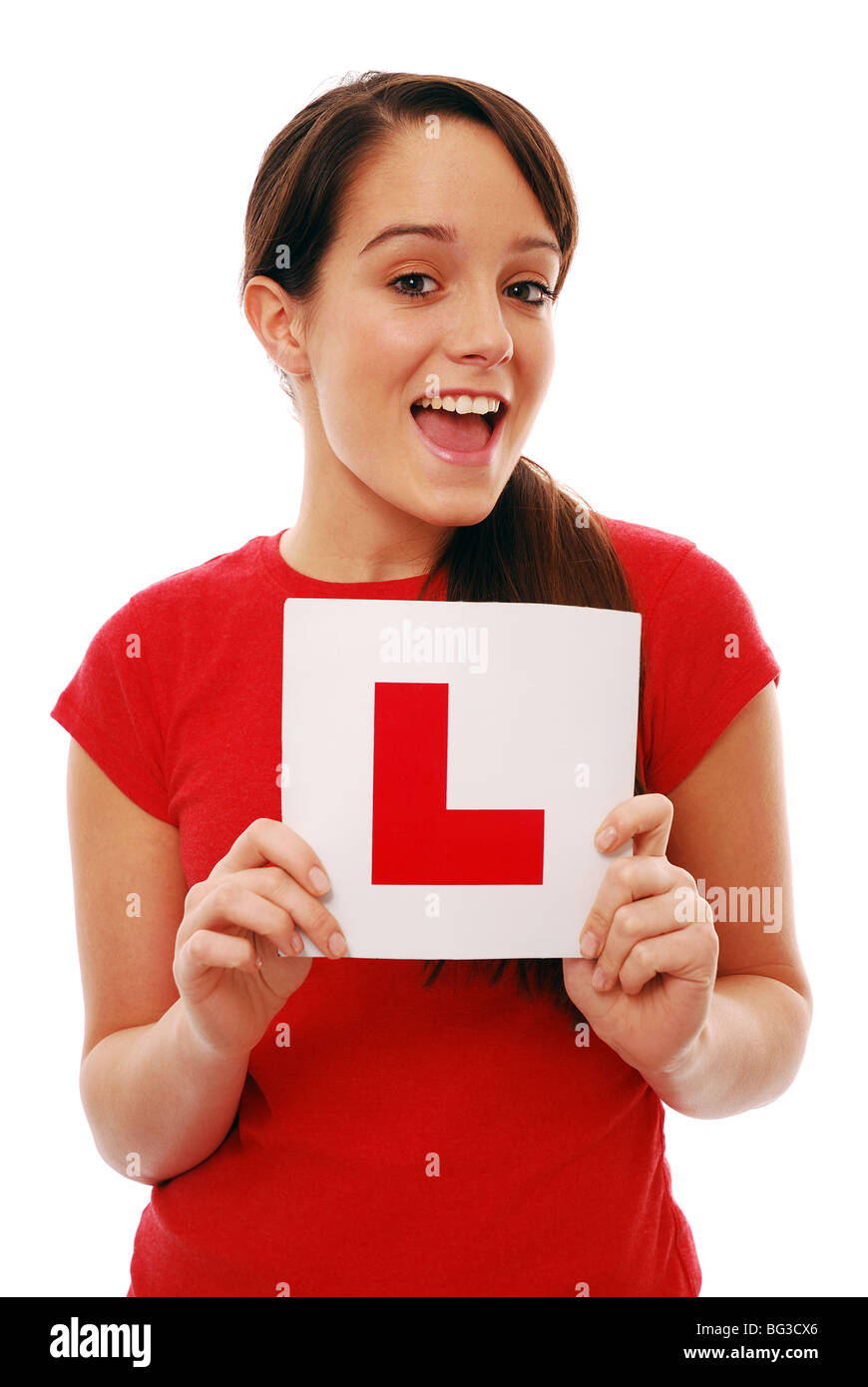 Teen girl learning drive hi-res stock photography and images - Alamy