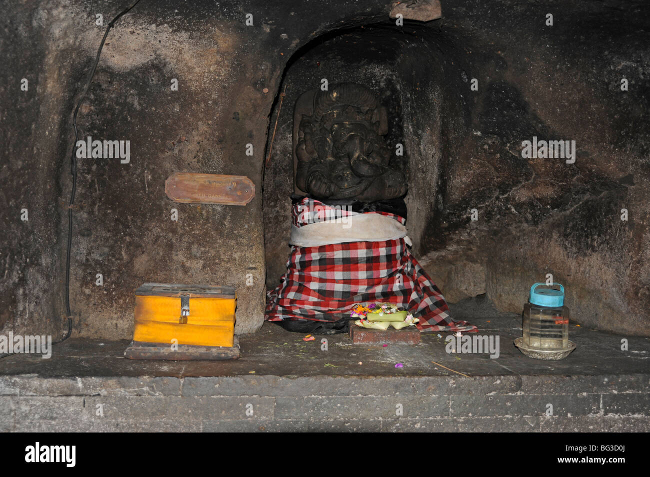 Goa Gajah, Ganesh statue in Elephant cave near Ubud, UNESCO World ...