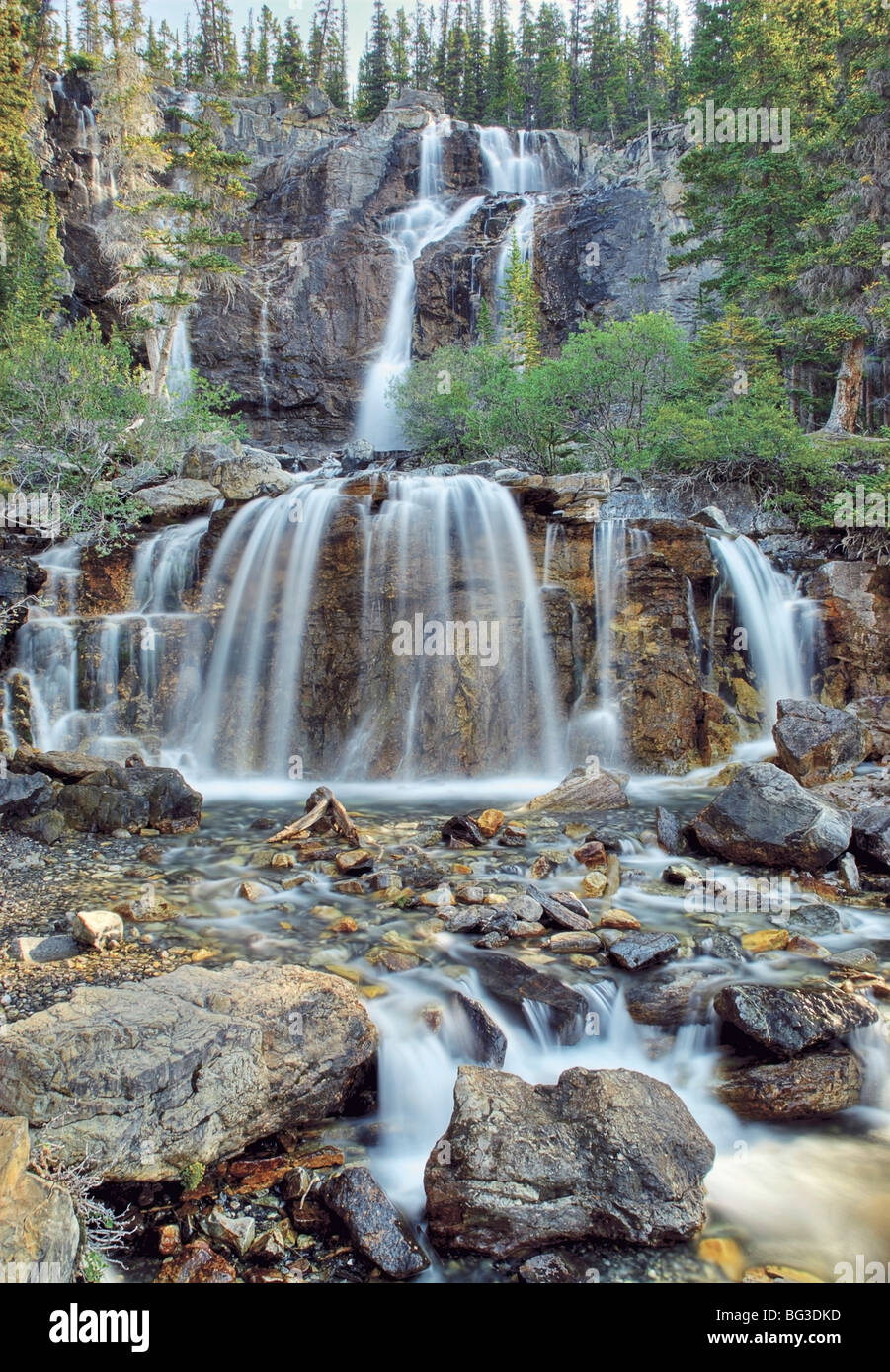 Tangle Falls, Jasper National Park, Alberta, Canada Stock Photo - Alamy