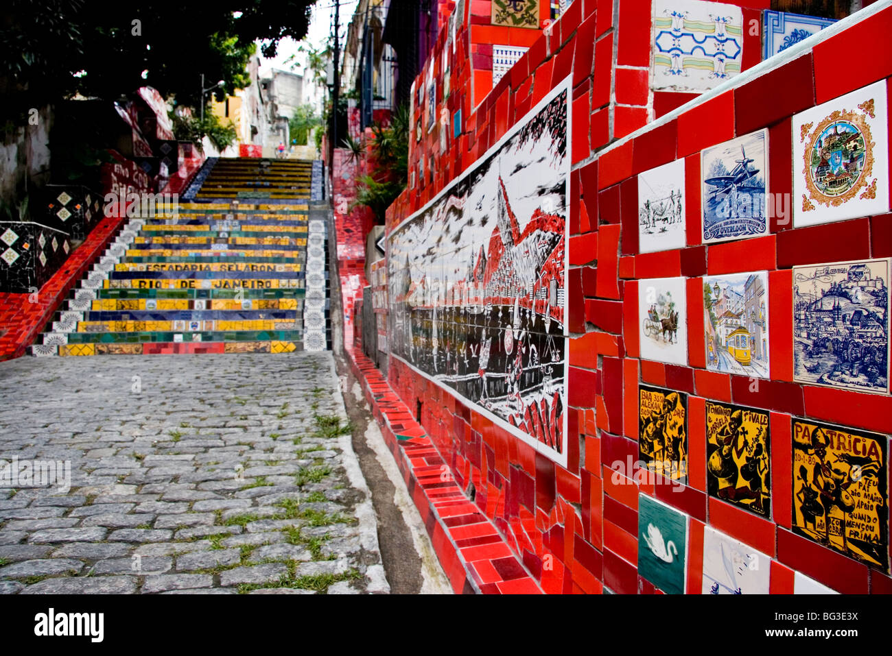 Selaron steps in Rio de Janeiro. Brazil Stock Photo - Alamy