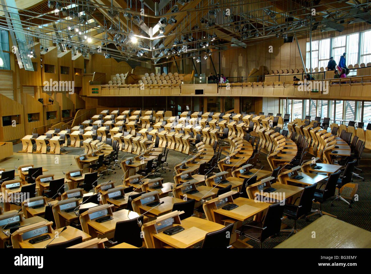 Scottish parliament debating chamber hi-res stock photography and ...