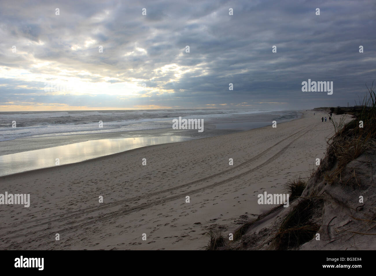 Robert Moses Beach, a state park on Fire Island, Long Island, NY Stock ...