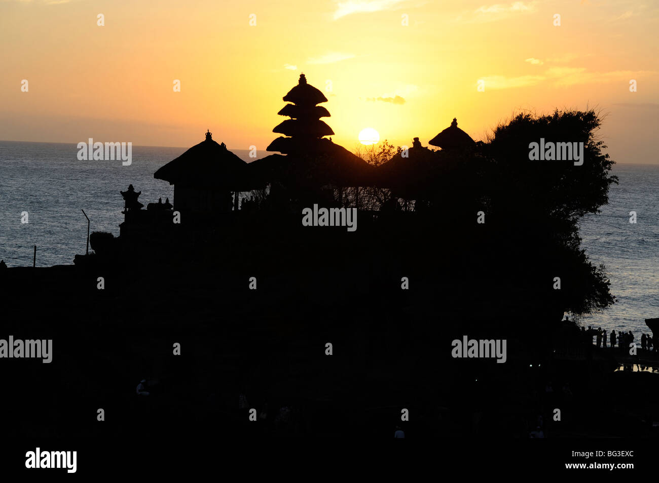 Sunset at Tanah Lot temple,Hinduism, Bali, Indonesia Stock Photo - Alamy