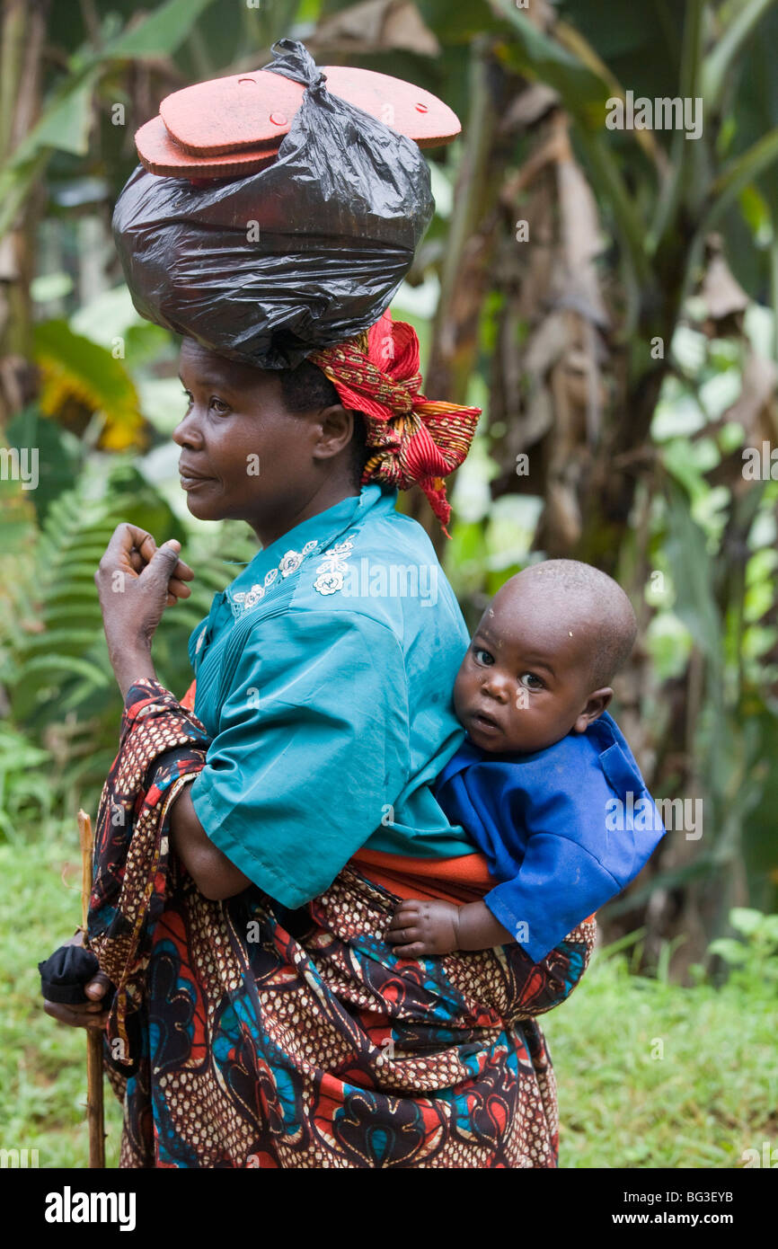 Village of Masango, Province of Cibitoke, Burundi, Africa Stock Photo ...