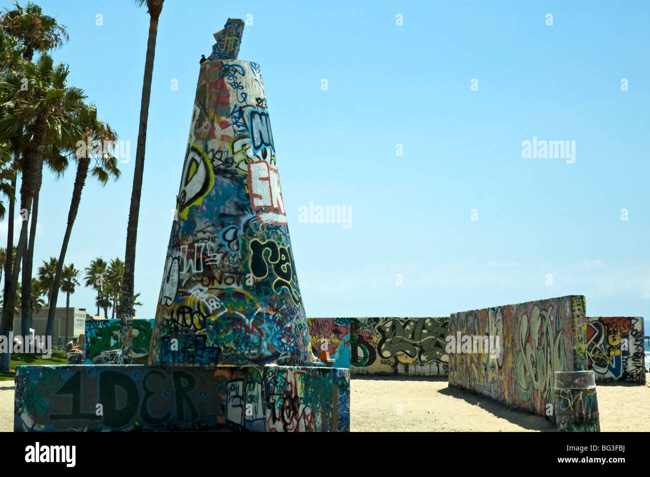 Graffiti at Venice Beach, California, USA Stock Photo - Alamy