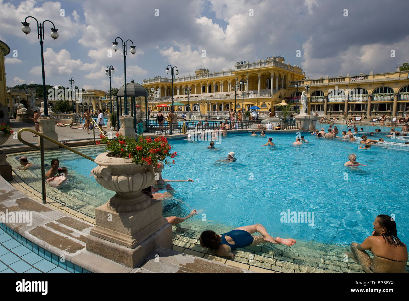 Group bathing in a thermal pool hi-res stock photography and images - Alamy