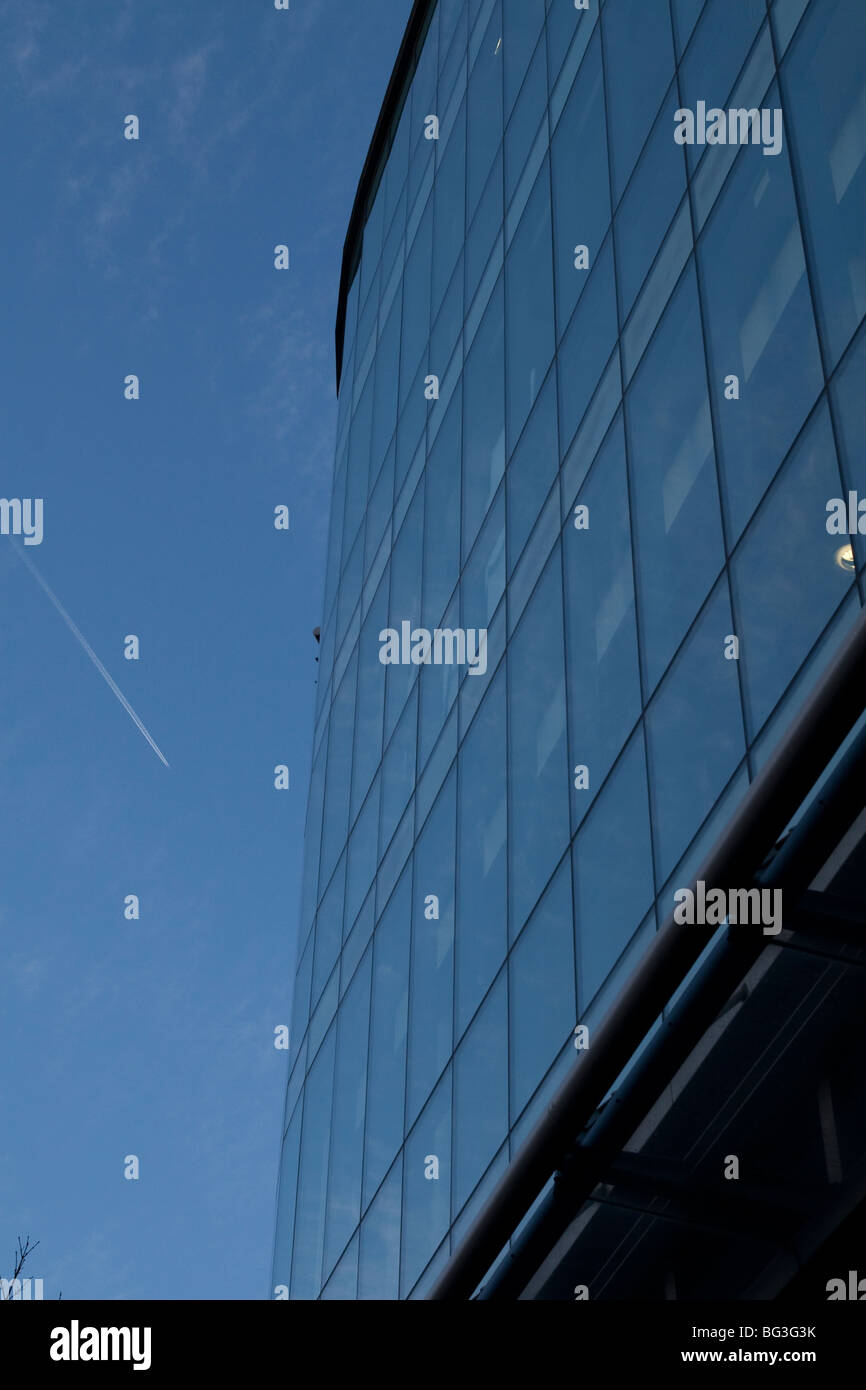 Modern glass office block in England UK Stock Photo - Alamy