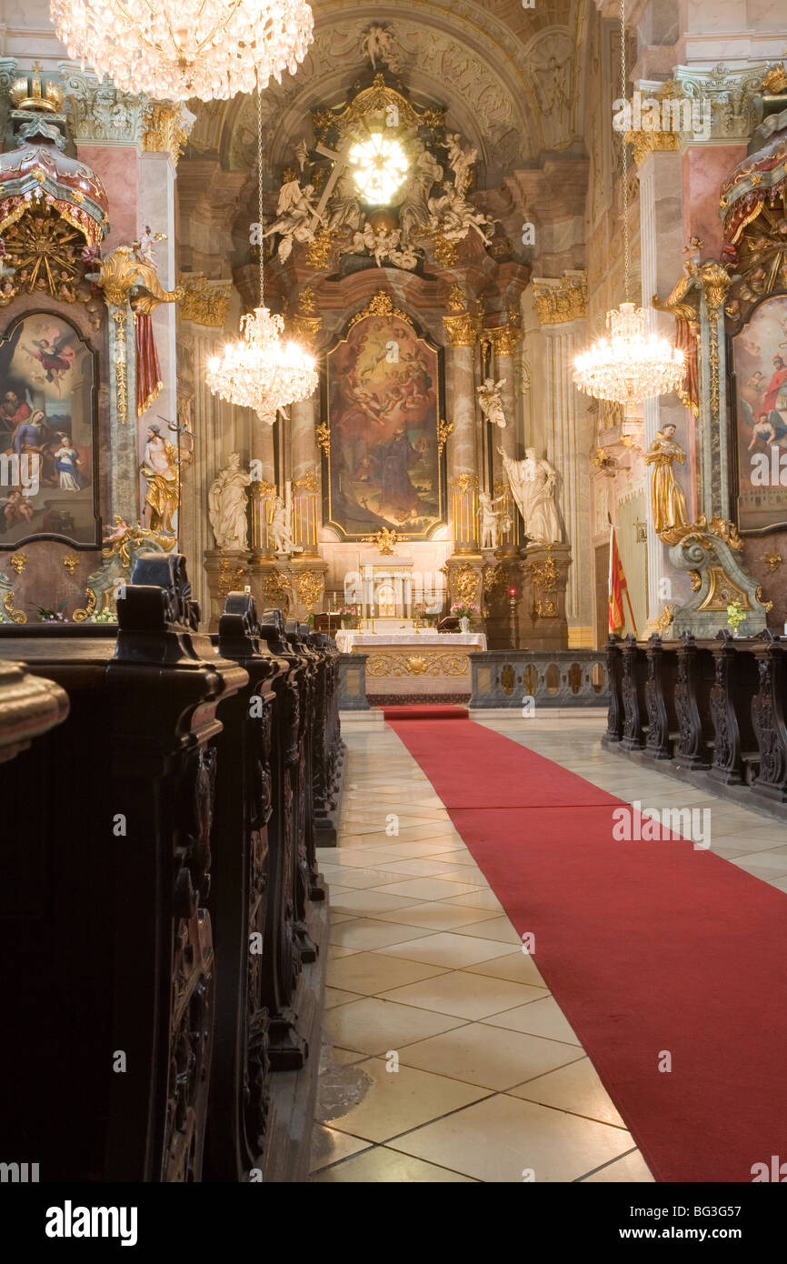 Interior of a catholic church Stock Photo - Alamy