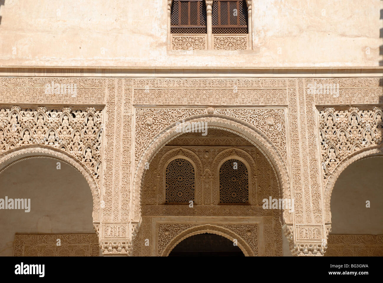 Courtyard of The Mexuar, Mexuar Palace, Palacios Nazaries, The Nazrid ...