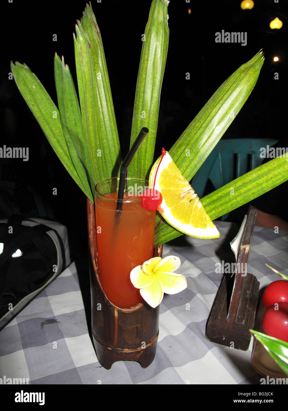 Cocktail in Bali restaurant, Indonesia Stock Photo - Alamy