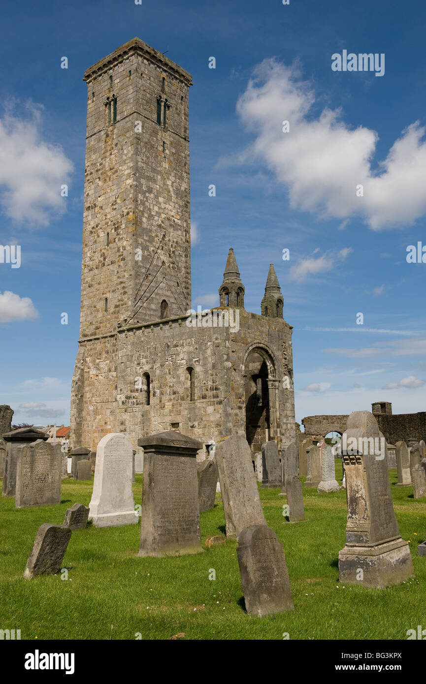 The tower of the 11th century St Regulus (St Rule's) Church, St Andrews ...