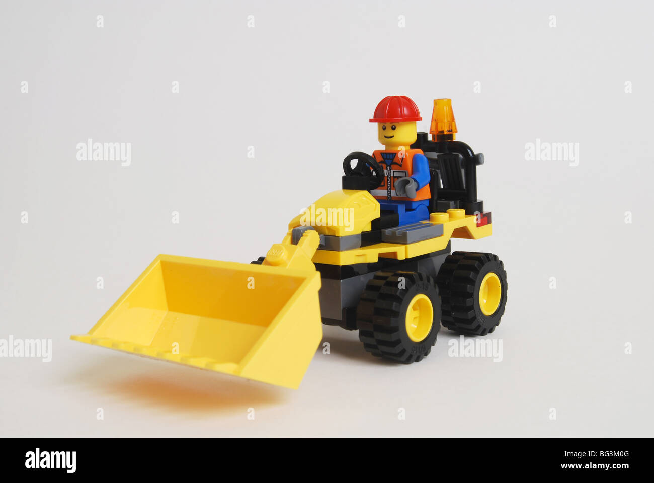 Construction worker JCB digger Stock Photo - Alamy