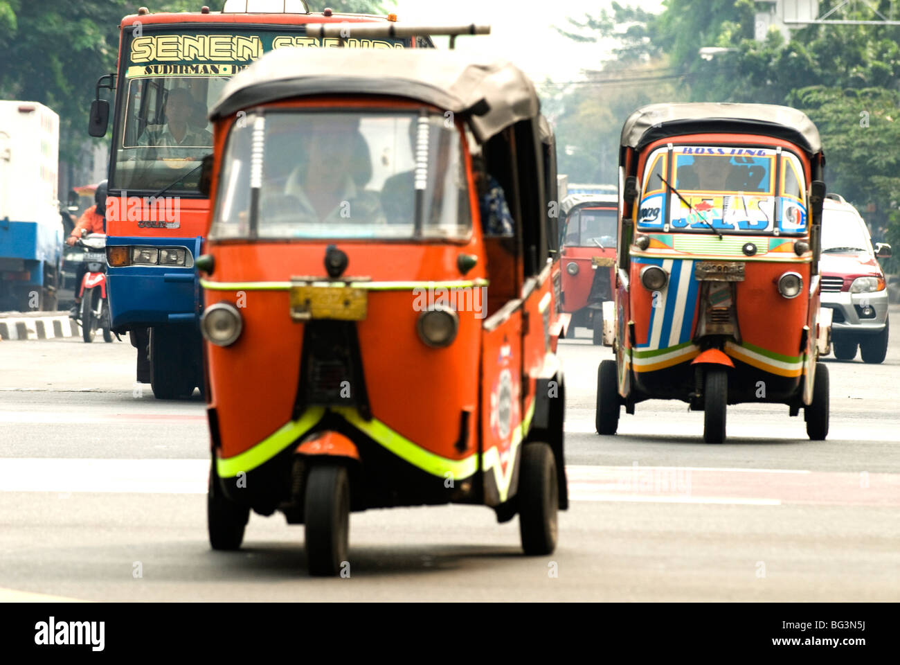 Tuk-tuk (Bajaj), Jakarta, Indonesia, Southeast Asia, Asia Stock Photo ...