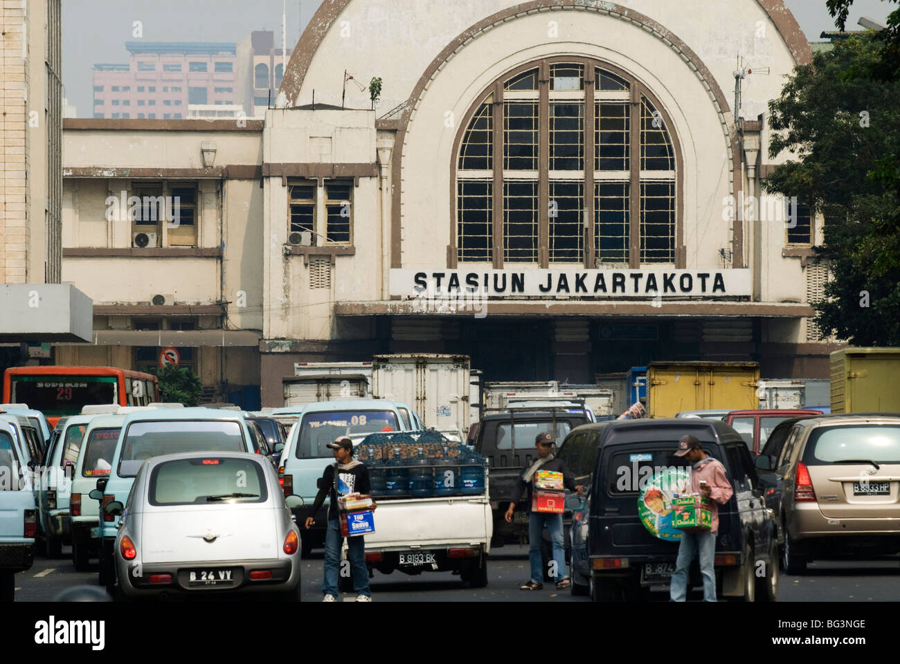 Main railway station, Jakarta, Java, Indonesia, Southeast Asia, Asia ...