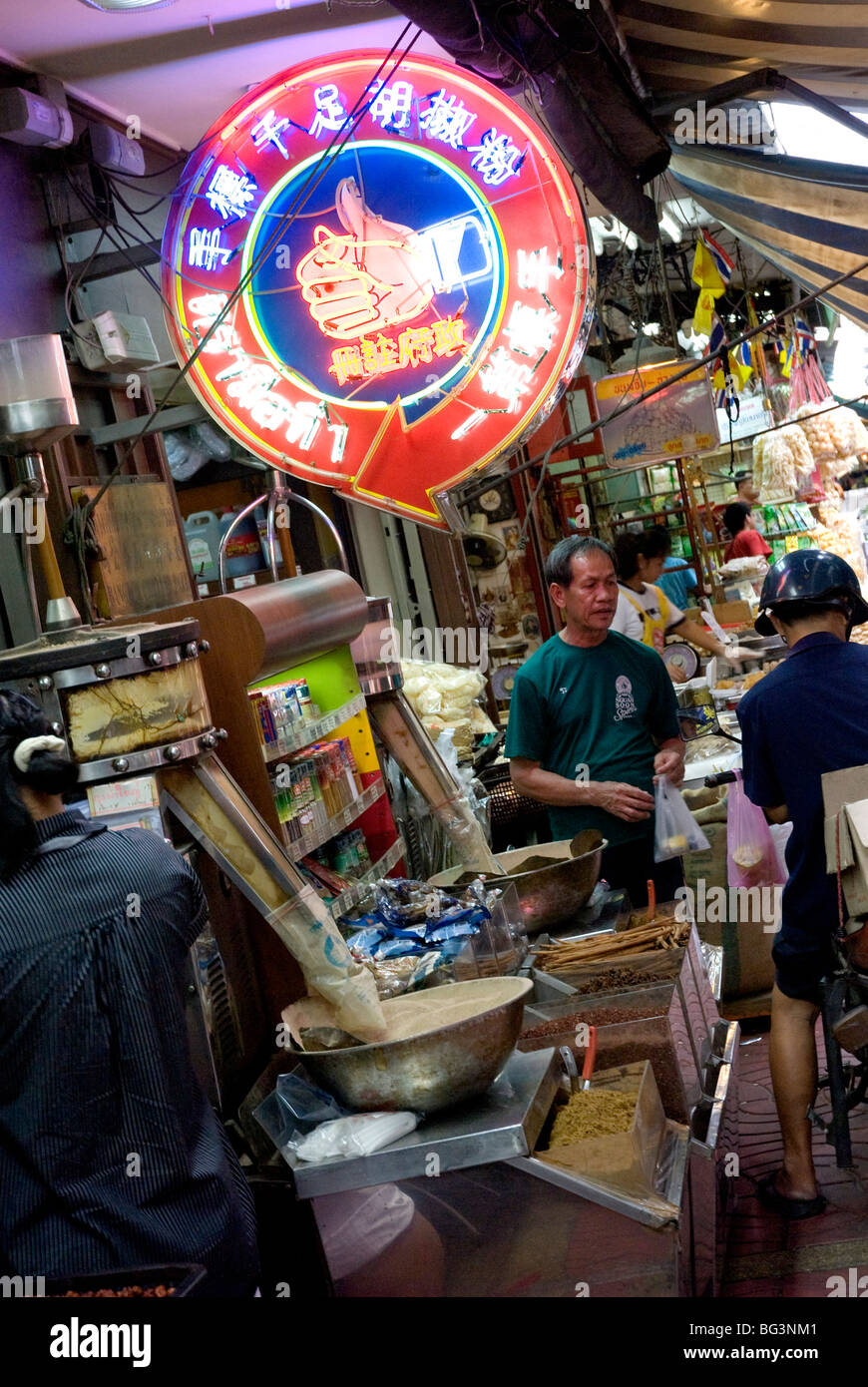 Spice stall, Chinatown, Bangkok, Thailand, Southeast Asia, Asia Stock ...