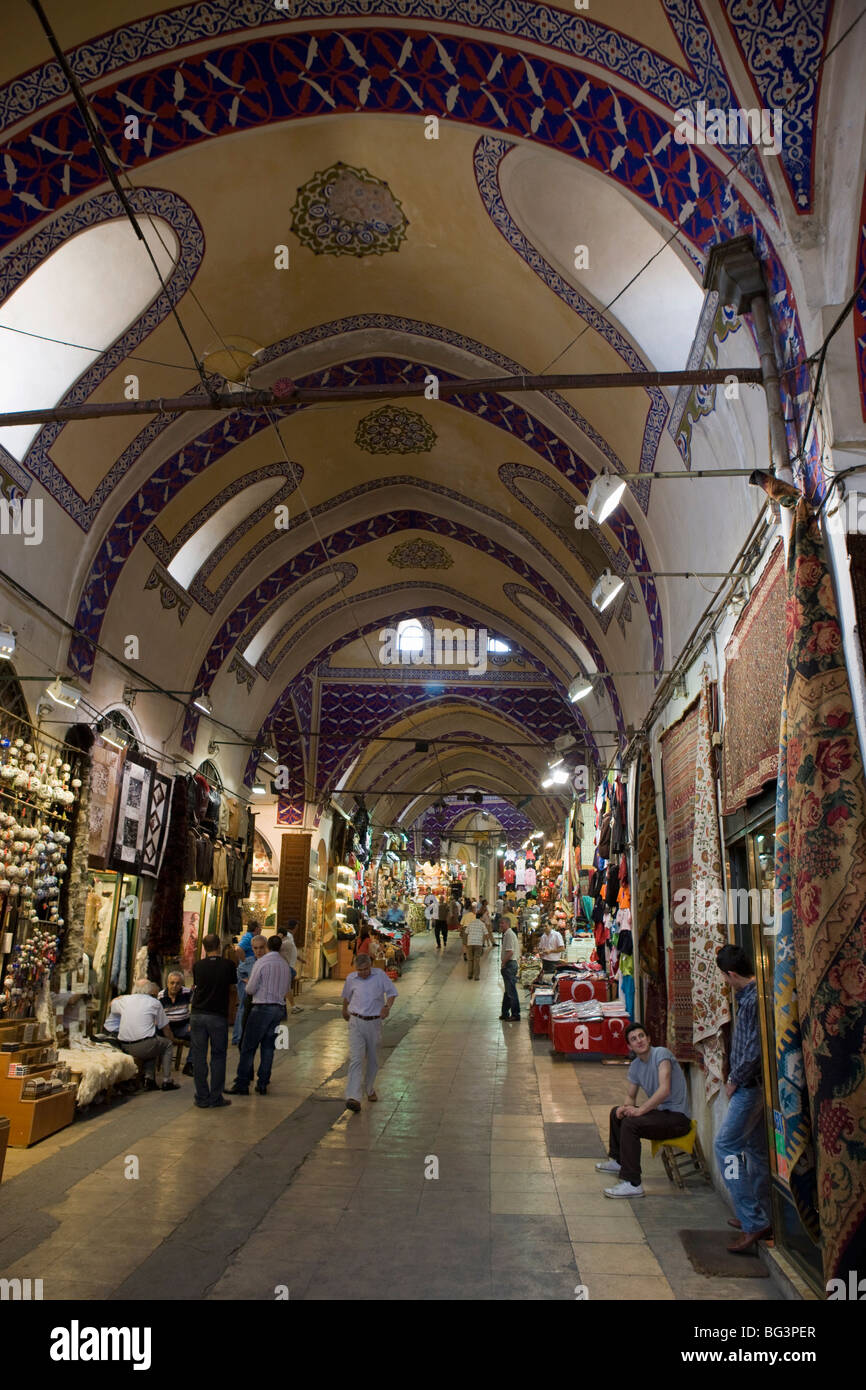 Interior of the Grand Bazaar (Great Bazaar), Istanbul, Turkey, Europe ...