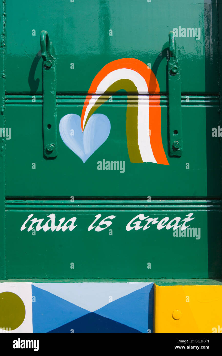 Decorated truck, Hyderabad, Andhra Pradesh state, India, Asia Stock ...