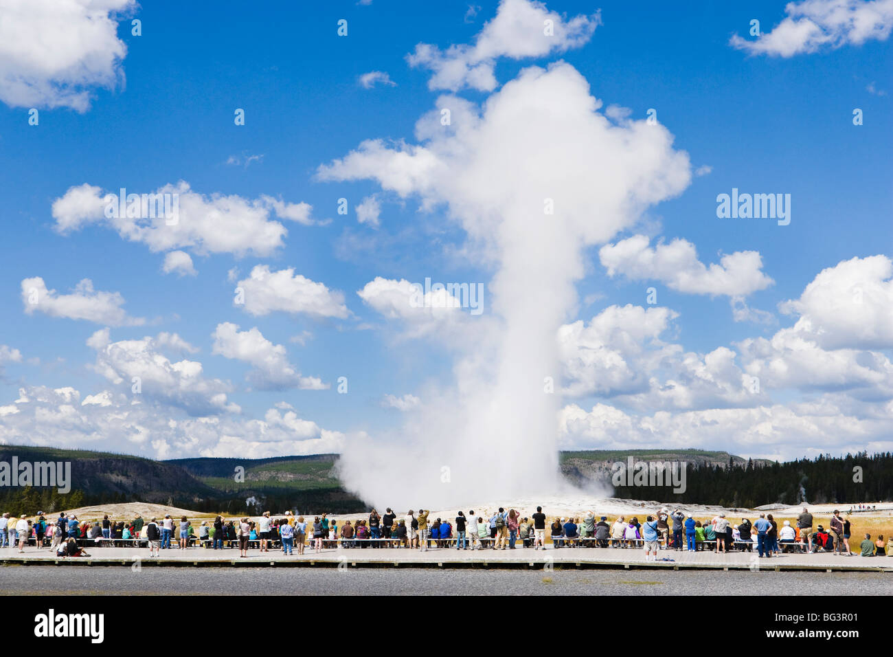 Old faithful area yellowstone hi-res stock photography and images - Alamy