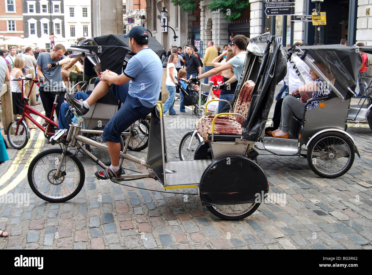 Rickshaw Covent Garden London Stock Photo - Alamy