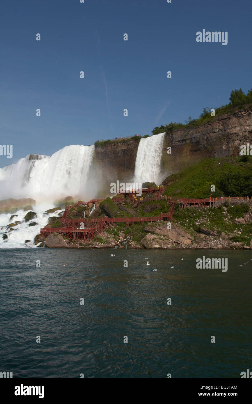The American Falls at Niagara Falls vertical Stock Photo - Alamy