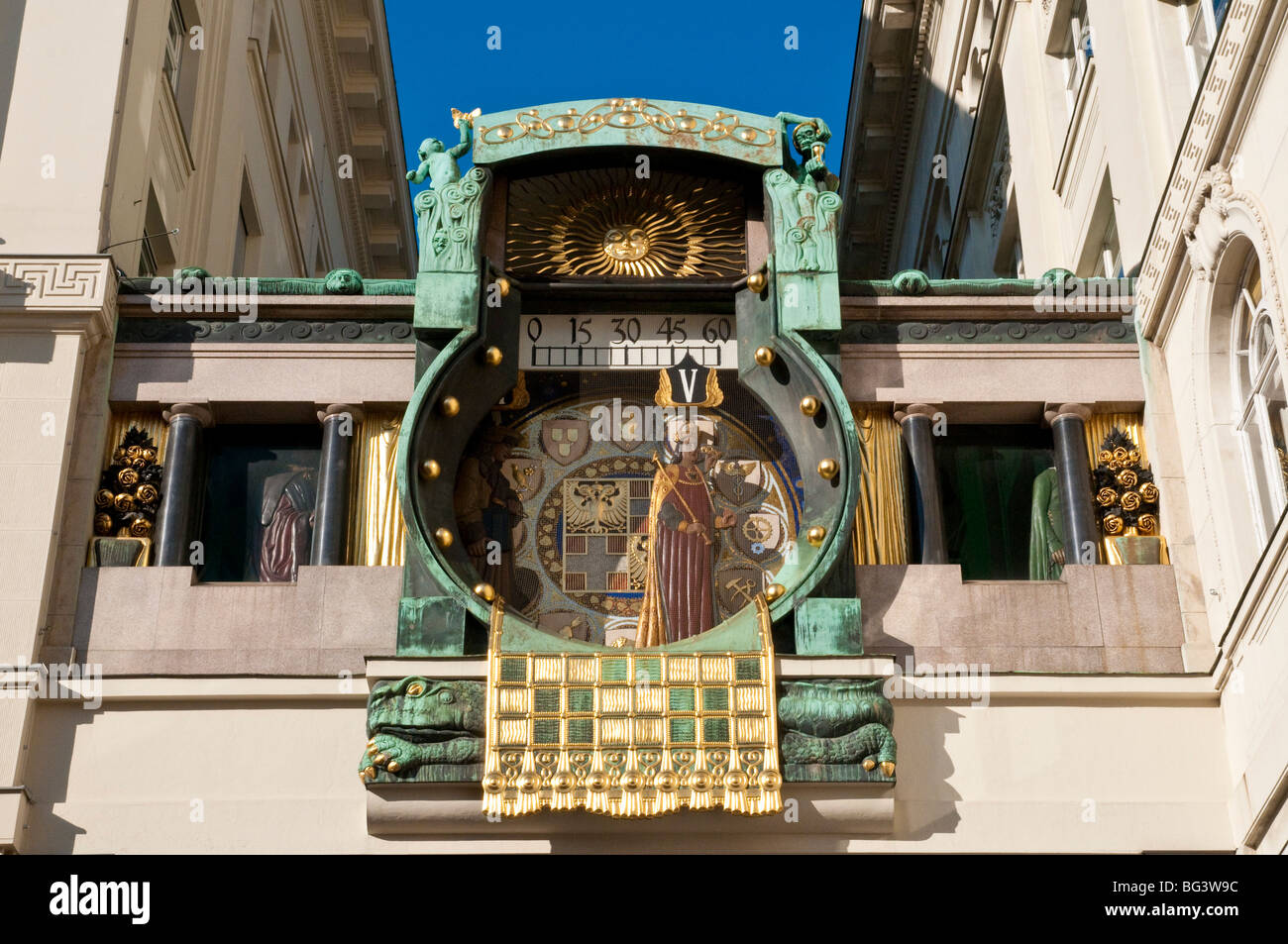 Ankeruhr, Jugendstil, Wien, Österreich | Anker clock, art nouveau ...