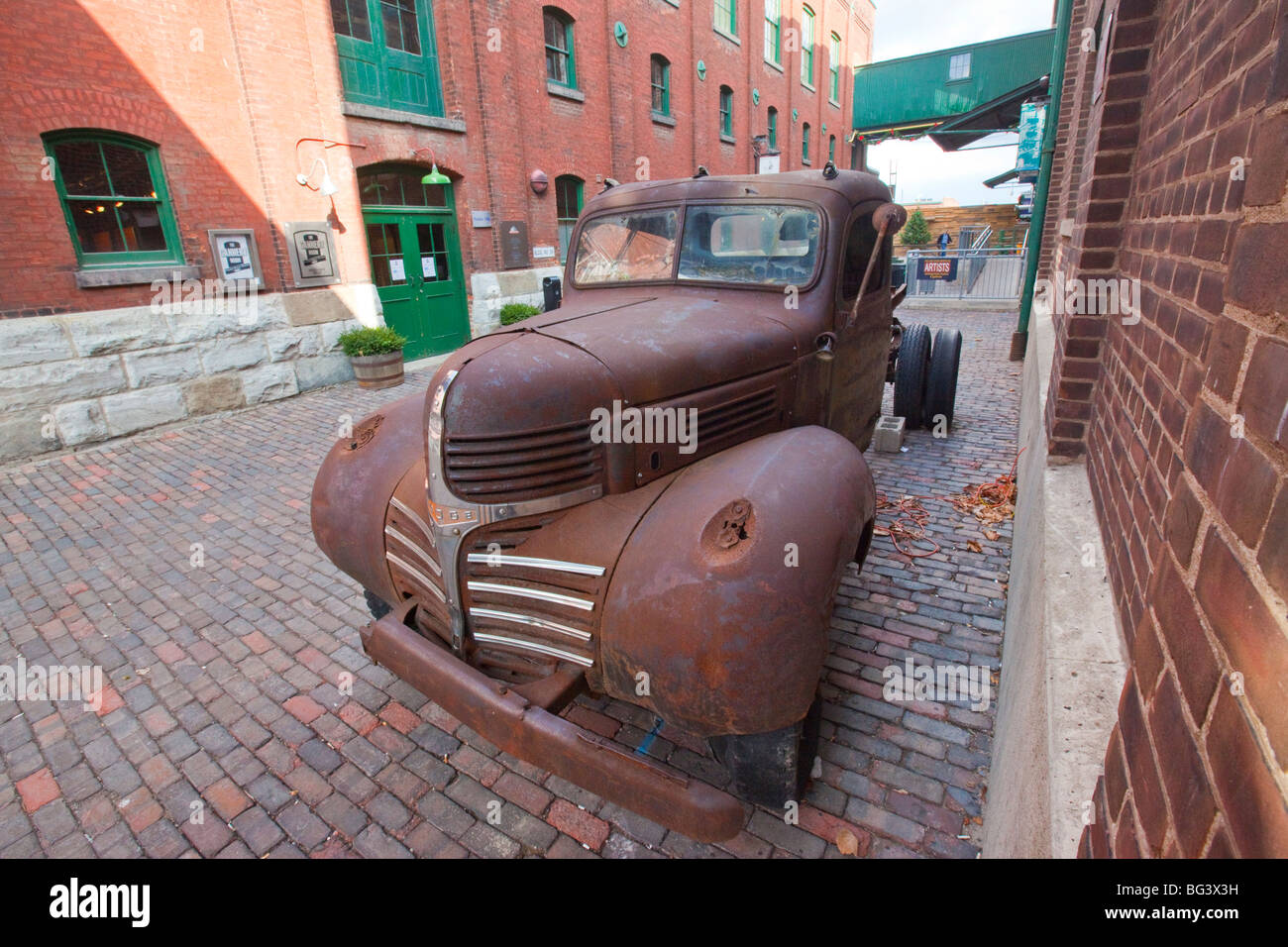 Gooderham and Worts Distillery District in Toronto Canada Stock Photo ...