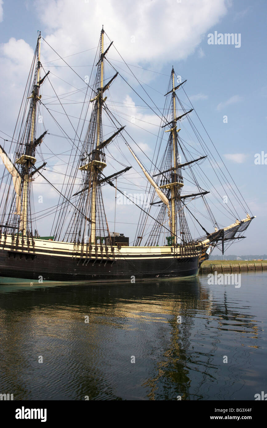 A full rigged sailing ship Stock Photo - Alamy