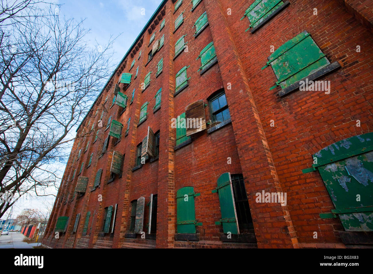 Victorian Factory Building at Gooderham and Worts Distillery District ...
