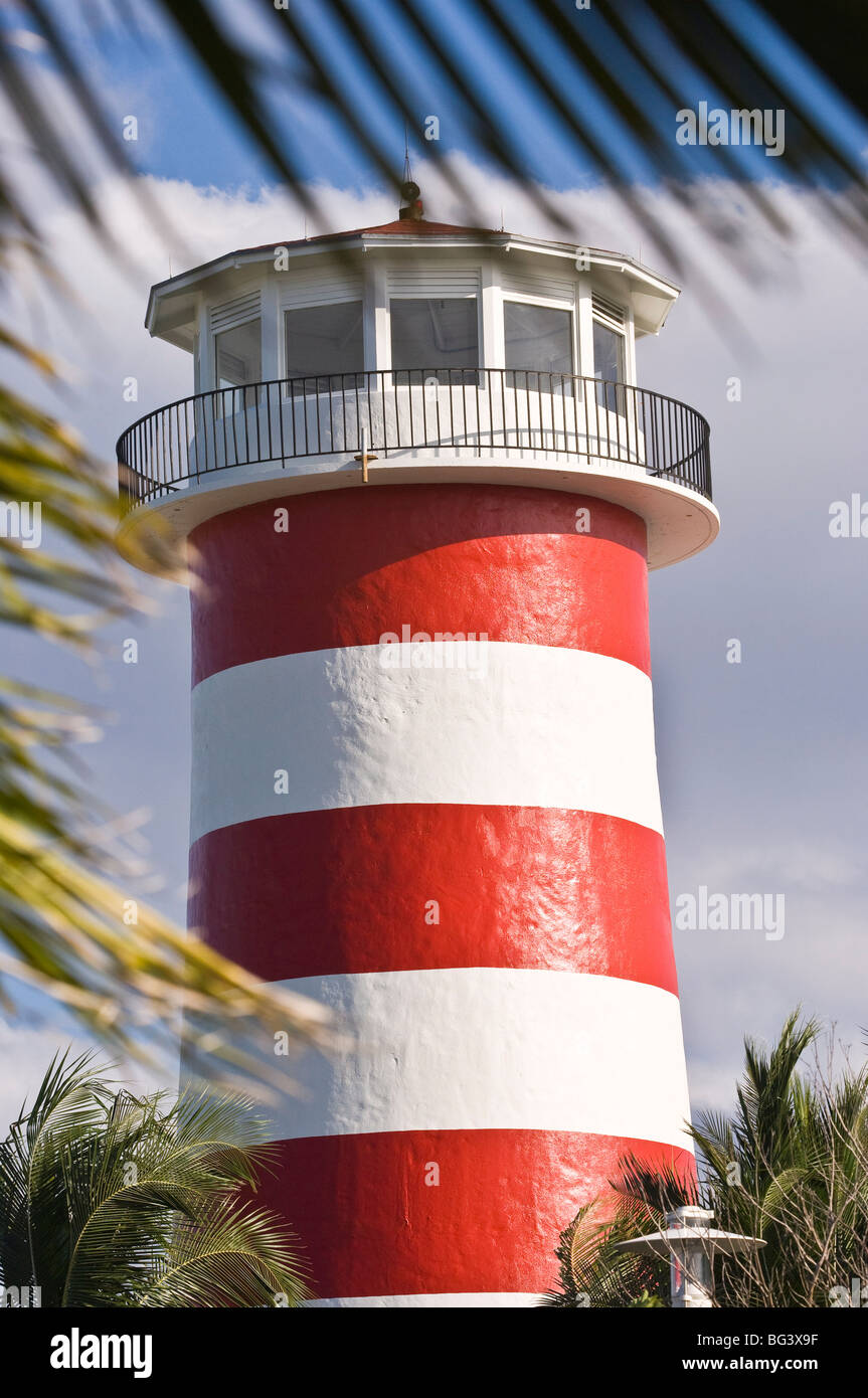Port Lucaya lighthouse, Grand Bahama, The Bahamas, West Indies, Central ...