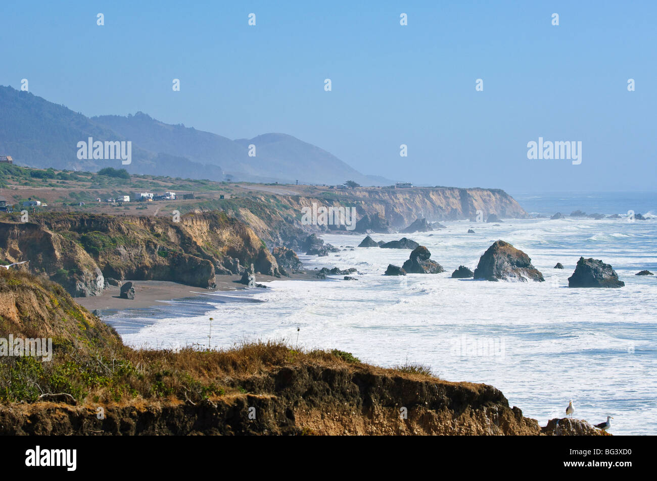 The Northern California coastline, California, United States of America ...