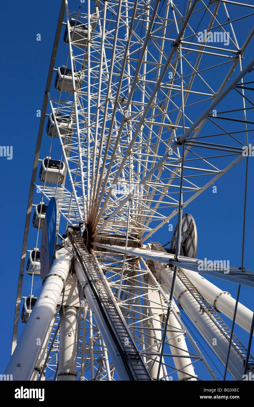 UK, England, Manchester, Cathedral Street, The Manchester Wheel Stock ...