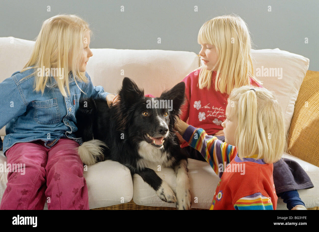 Girls with a dog hi-res stock photography and images - Alamy