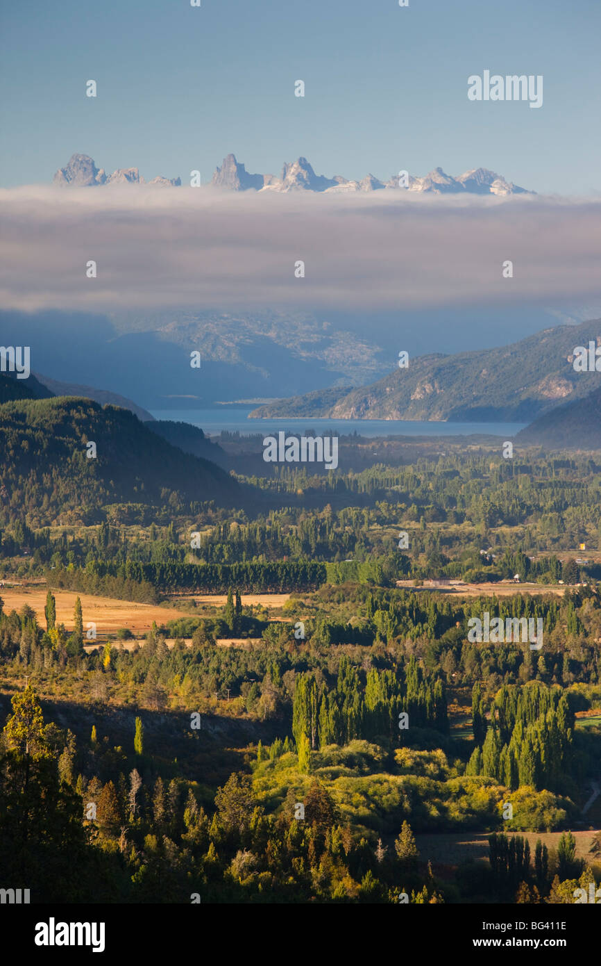 Argentina, Rio Negro Province, Lake District, El Bolson, Rio Azul river ...
