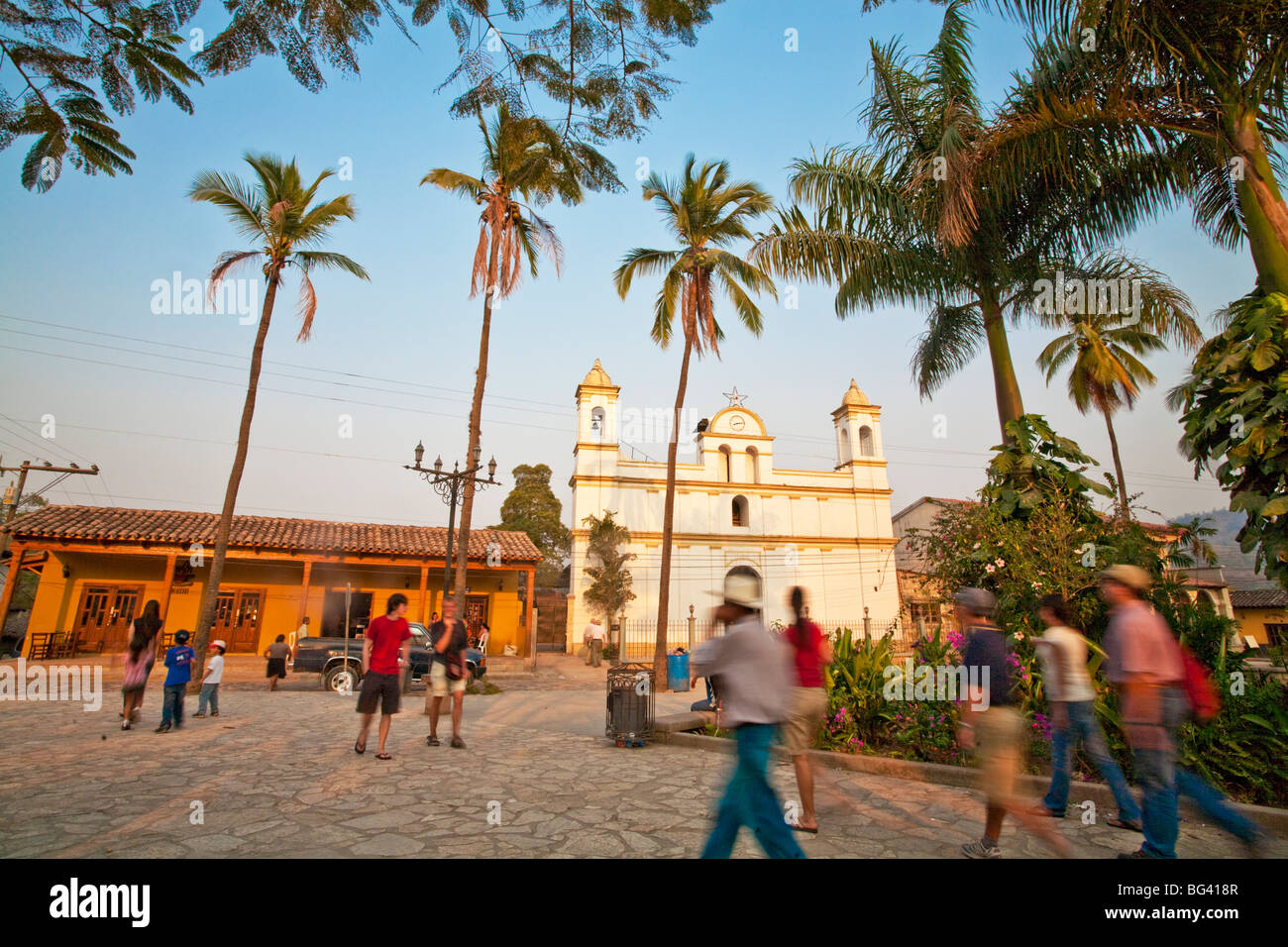 Honduras, Copan Ruinas, Parque Central Stock Photo - Alamy