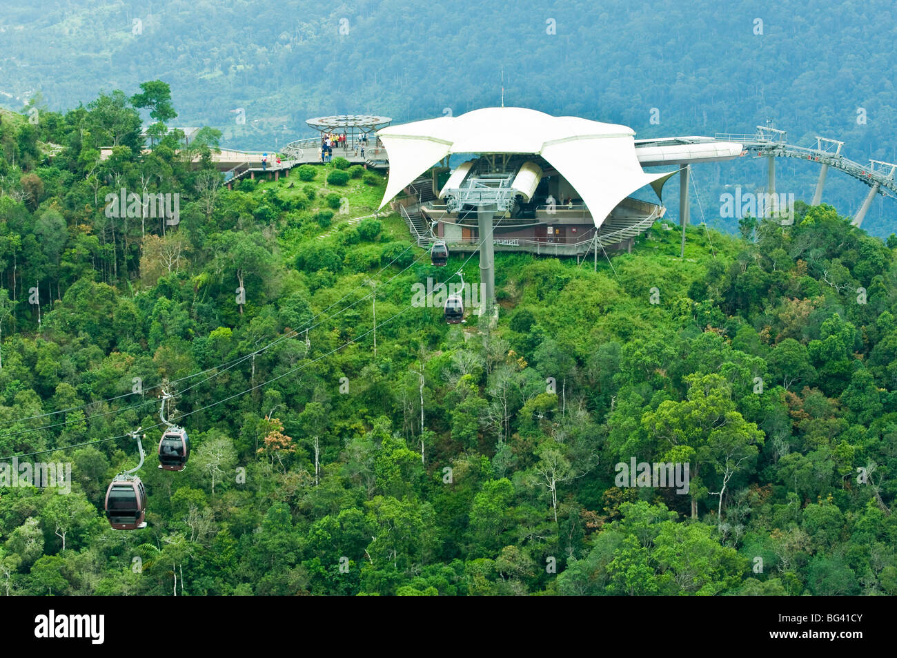 Canopy cable car tour, Langkawi Island, Malaysia, Southeast Asia, Asia ...