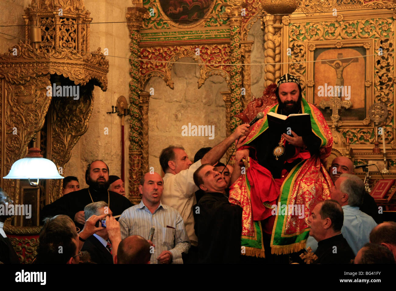 Israel, Jerusalem Old City, Easter, Syrian Orthodox Maundy Thursday at ...