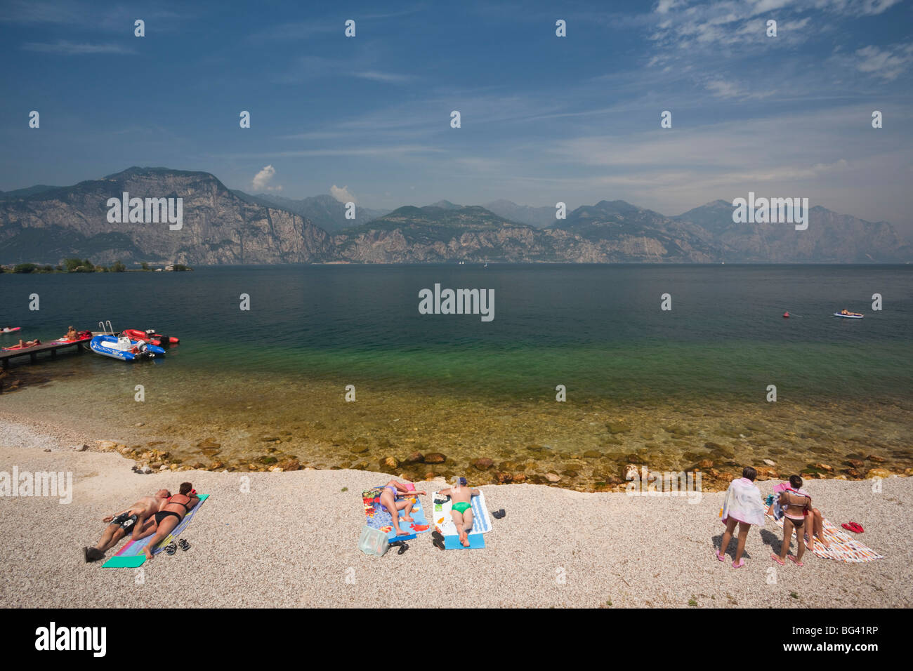 Italy, Veneto, Lake District, Lake Garda, Assenza, Lake Garda ...