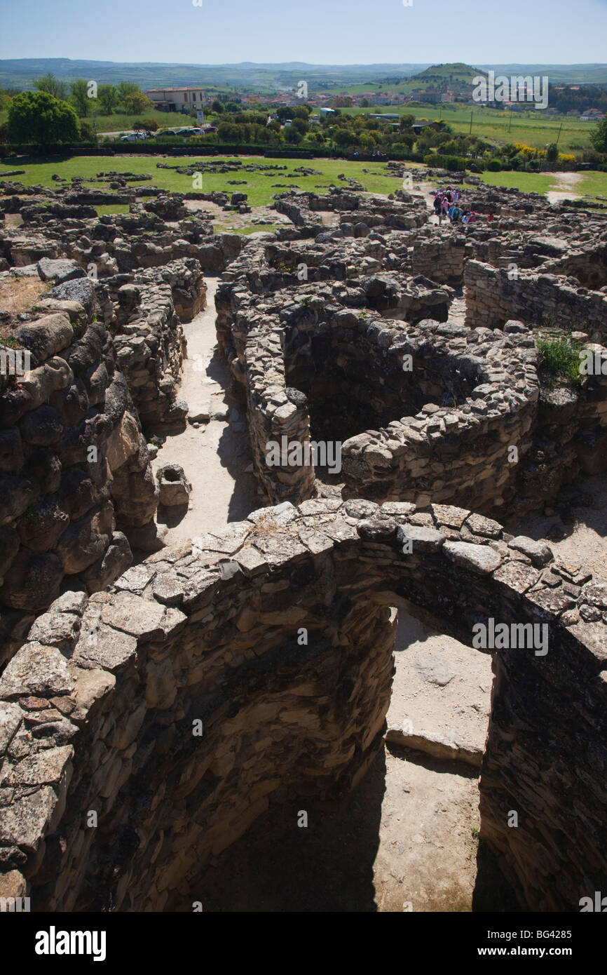 Italy, Sardinia, La Marmilla Region, Barumini, Nuraghe Su Nuraxi ...