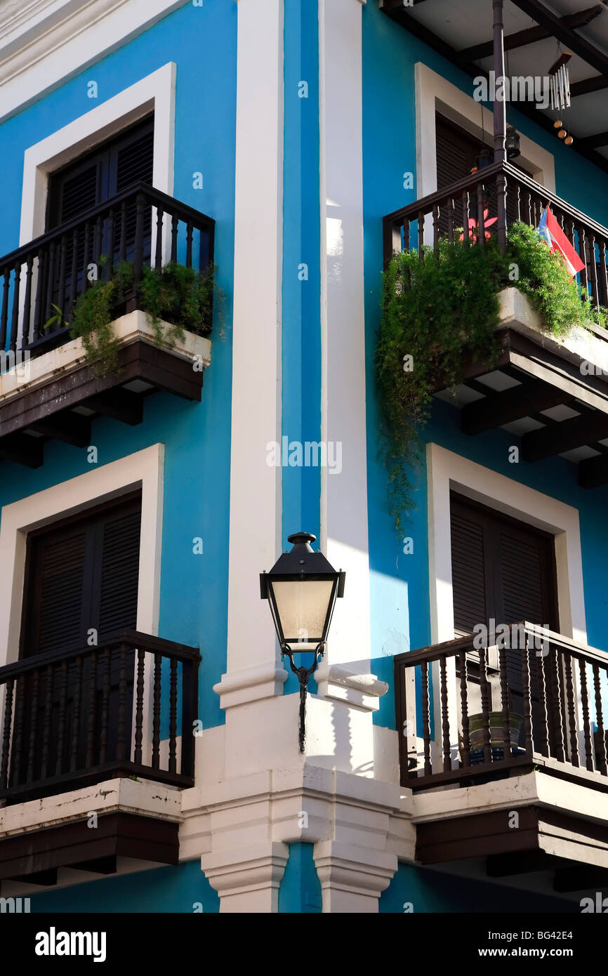Puerto Rico, San Juan, Old Town, Colonial Architecture Stock Photo - Alamy