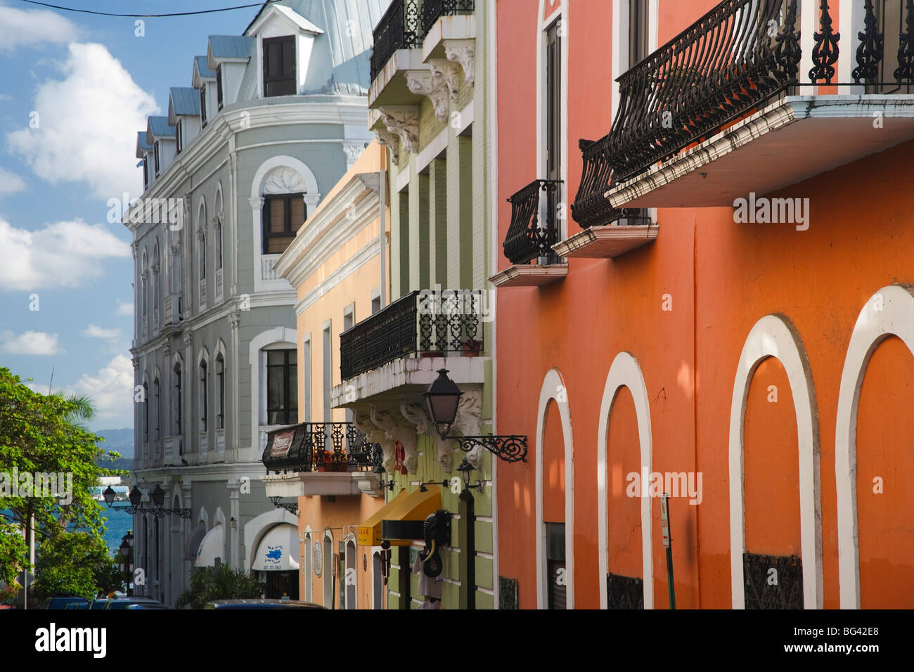 Puerto Rico, San Juan, Old Town, Colonial Architecture Stock Photo - Alamy