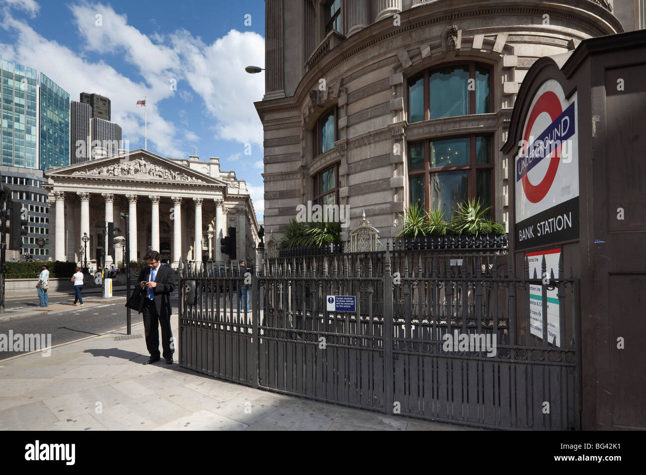 Bank Station, City of London, London, England Stock Photo - Alamy