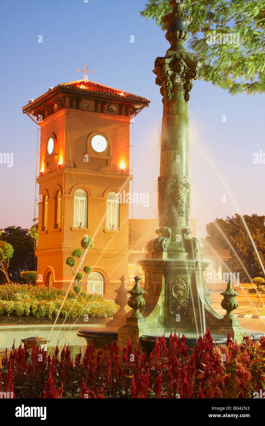 Clock Tower in Town Square, Melaka, Malaysia, Southeast Asia, Asia ...
