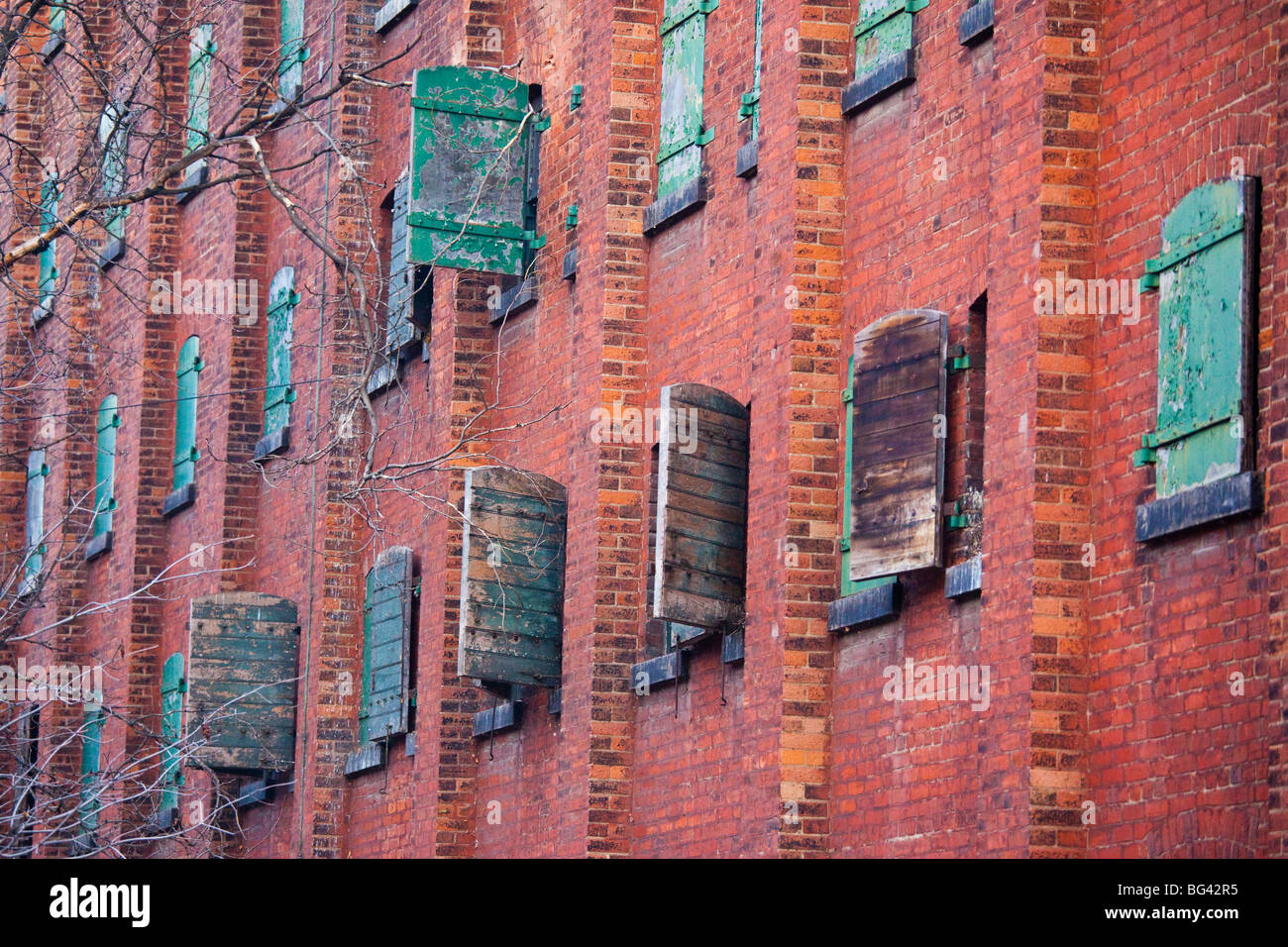 Victorian Factory Building at Gooderham and Worts Distillery District ...