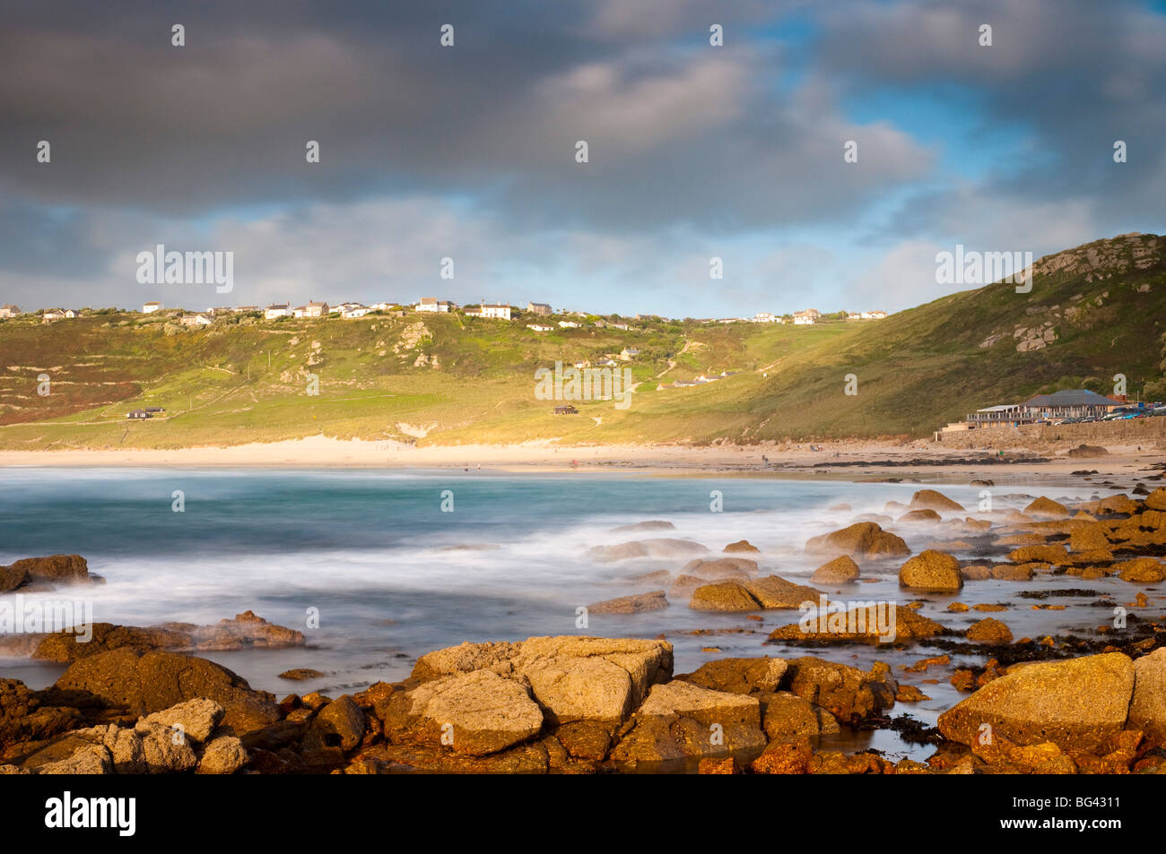 UK, England, Cornwall, Whitesand Bay, Sennen Cove Stock Photo - Alamy