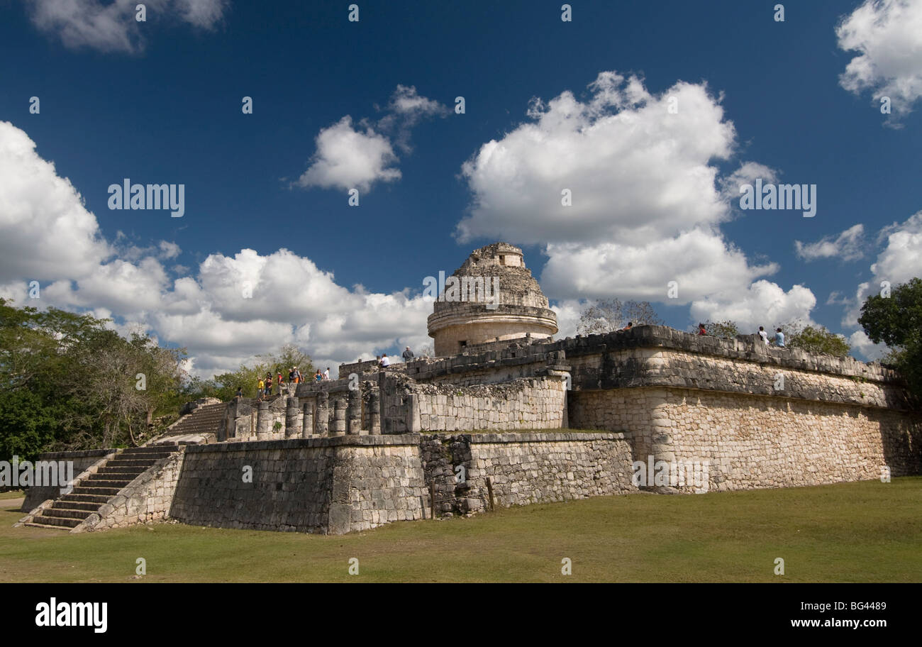 El Caracol (the Snail) (Observatory), Chichen Itza, UNESCO World Heritage Site, Yucatan, Mexico ...
